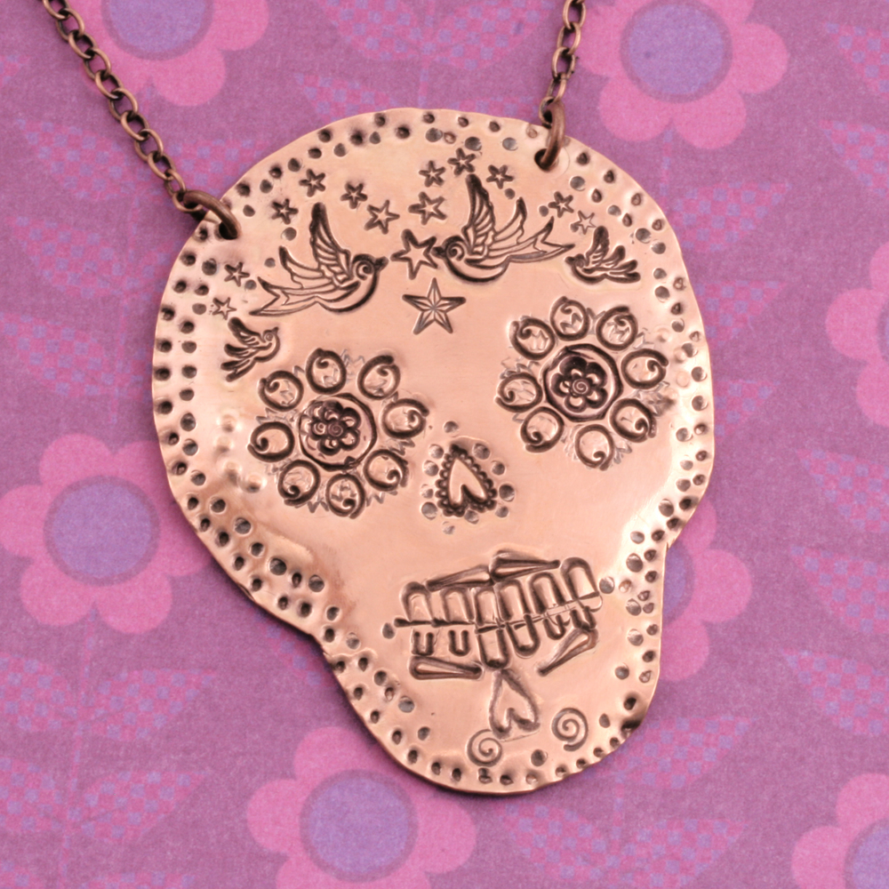 Large Sugar Skull Pendant large-sugar-skull-pendant